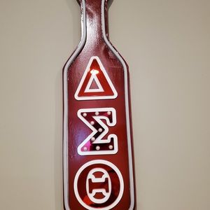 D9 Greeks | Other | Delta Sigma Theta Led Wooden Paddle Red | Poshmark